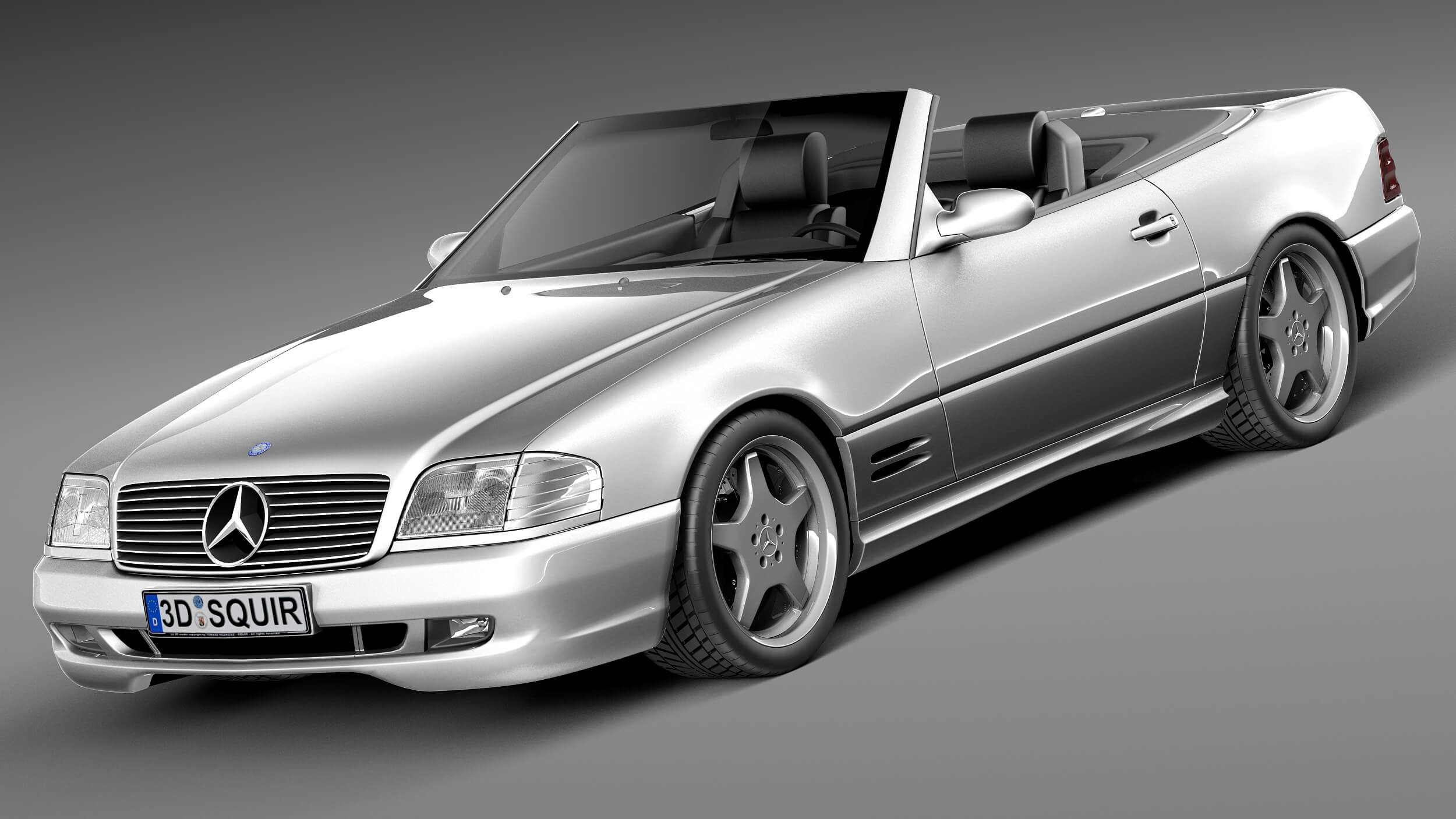 Mercedes-Benz SL500 R129 1989-2001 3D Model by SQUIR