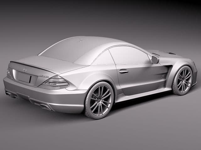 Mercedes SL65 AMG Black 2010 - 3D Model by SQUIR