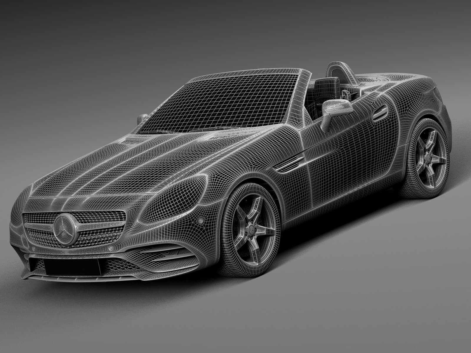Mercedes SLC 2017 - 3D Model by SQUIR