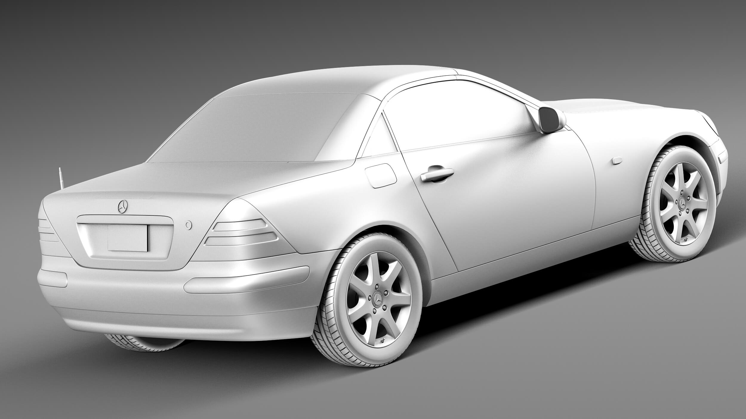 Mercedes-Benz SLK R170 1996-2004 3D Model by SQUIR