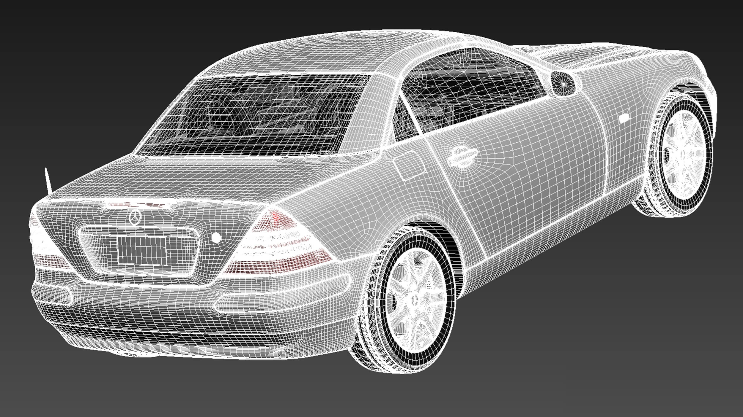 Mercedes-Benz SLK R170 1996-2004 3D Model by SQUIR