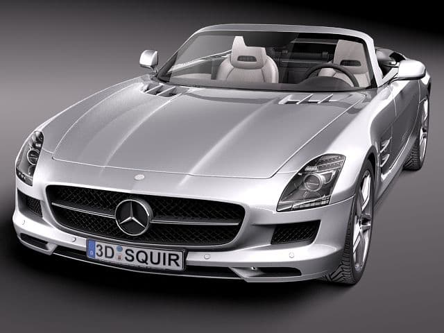 Mercedes SLS Convertible 2012 - 3D Model by SQUIR