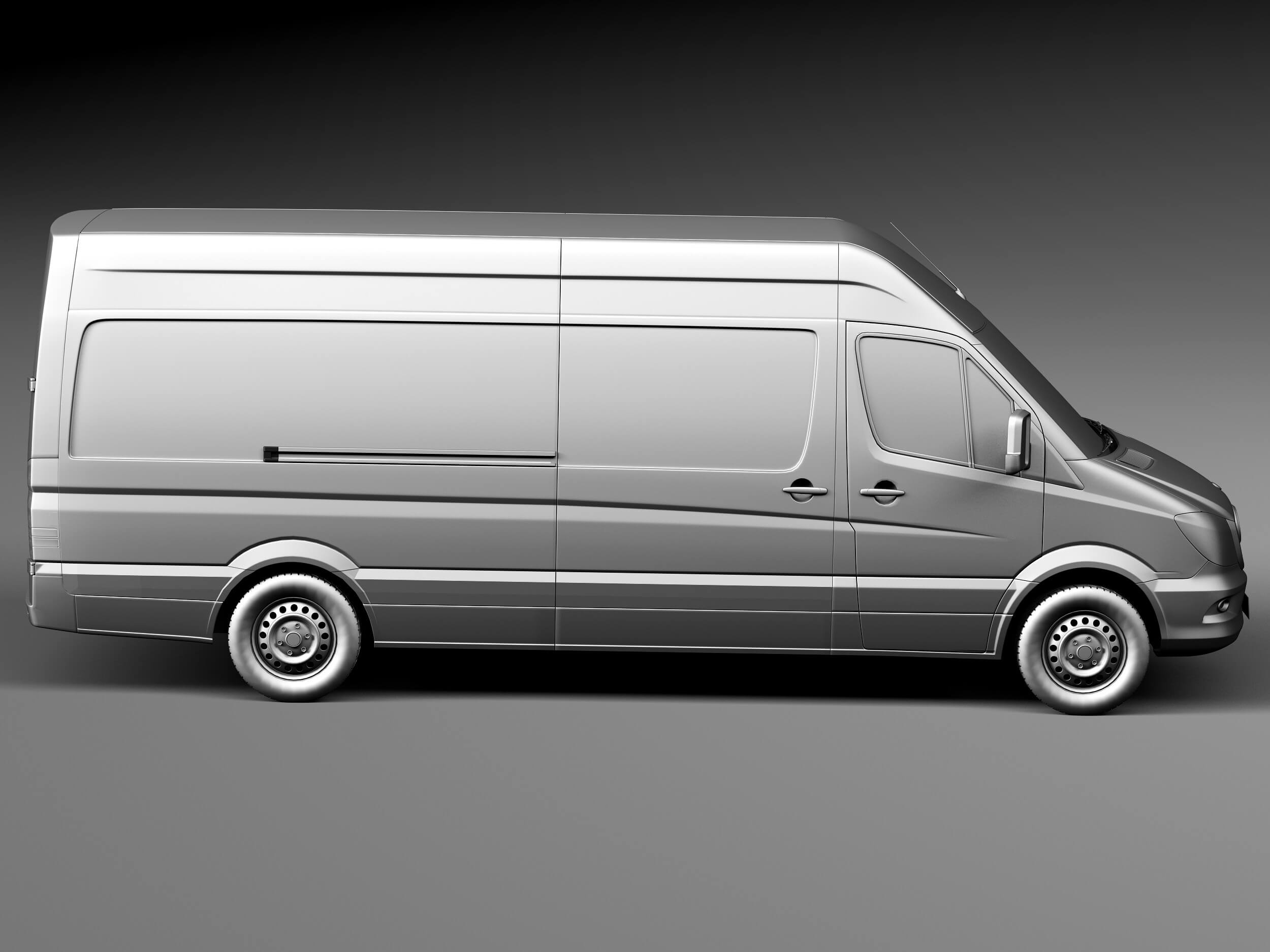 Mercedes-Benz Sprinter Long High 2014 3D Model by SQUIR