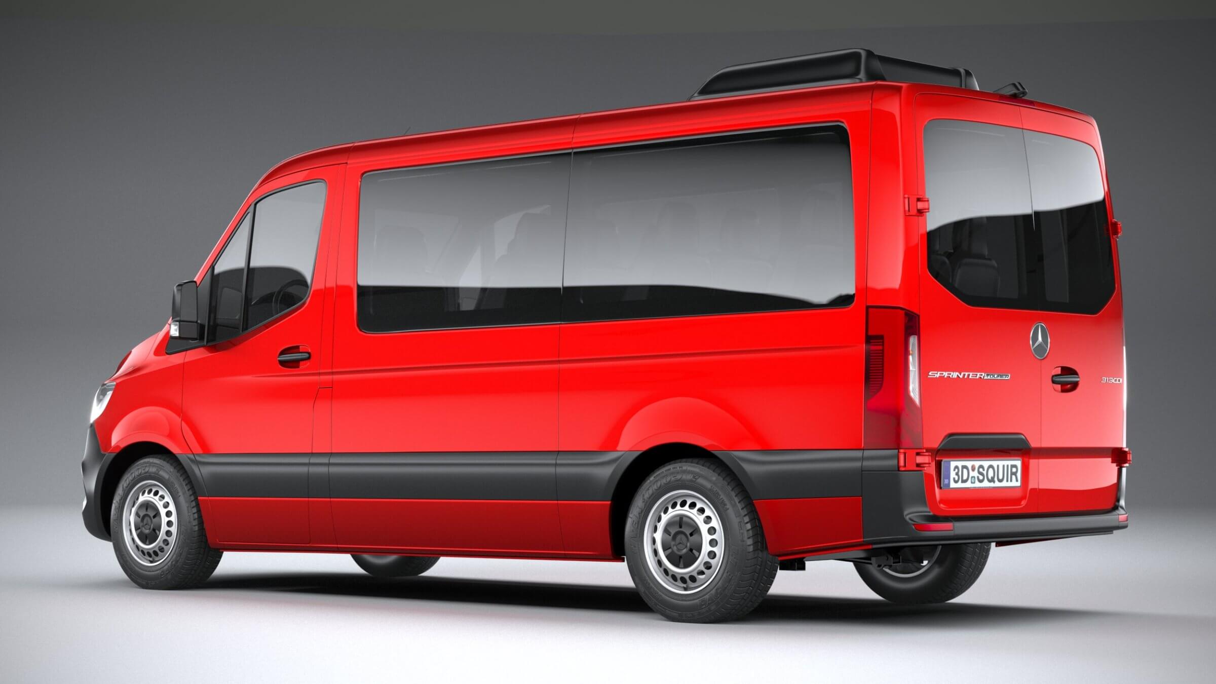 Mercedes Sprinter Passenger L2H1 2019 - 3D Model by SQUIR
