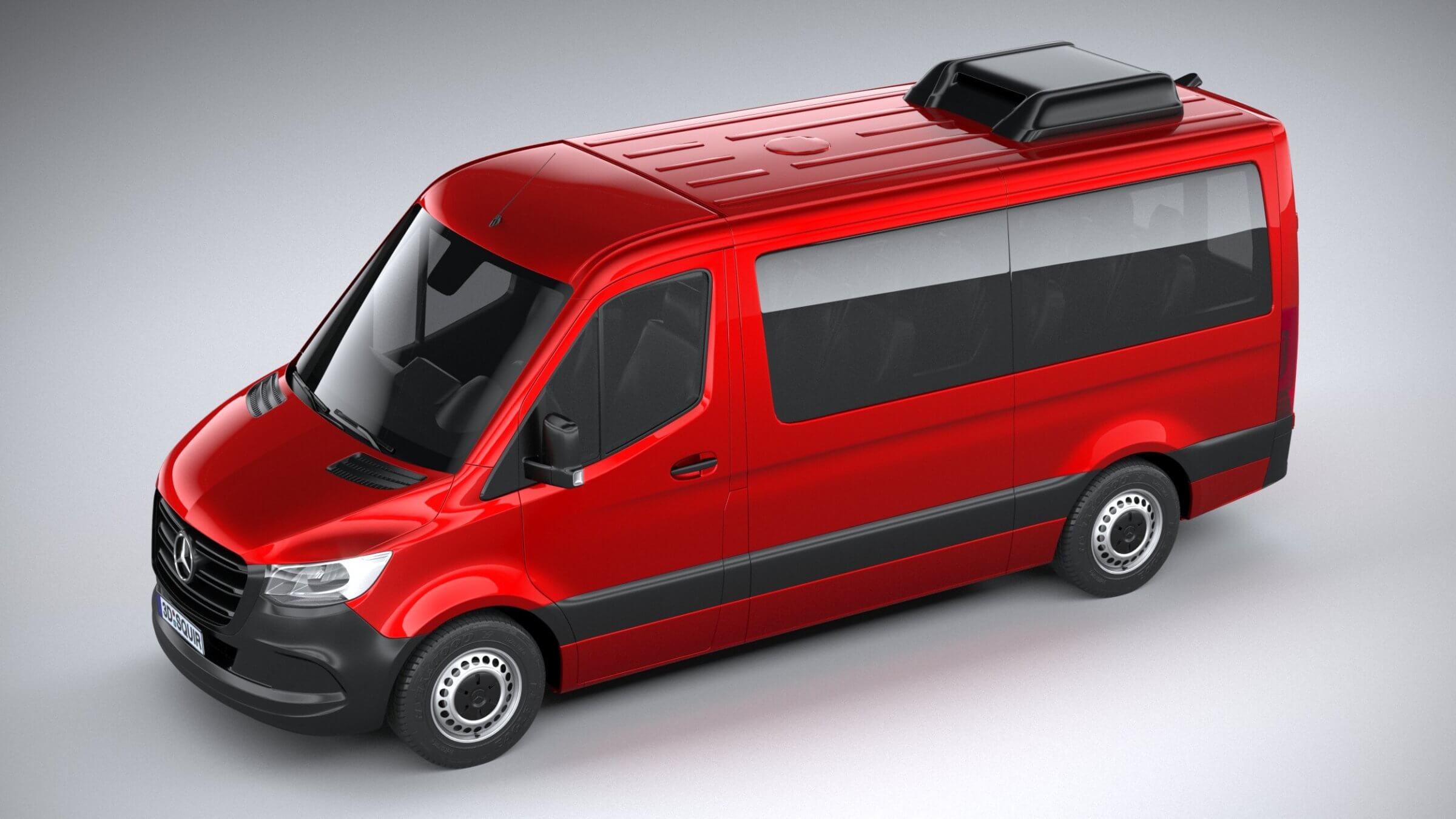 Mercedes Sprinter Passenger L2H1 2019 - 3D Model by SQUIR