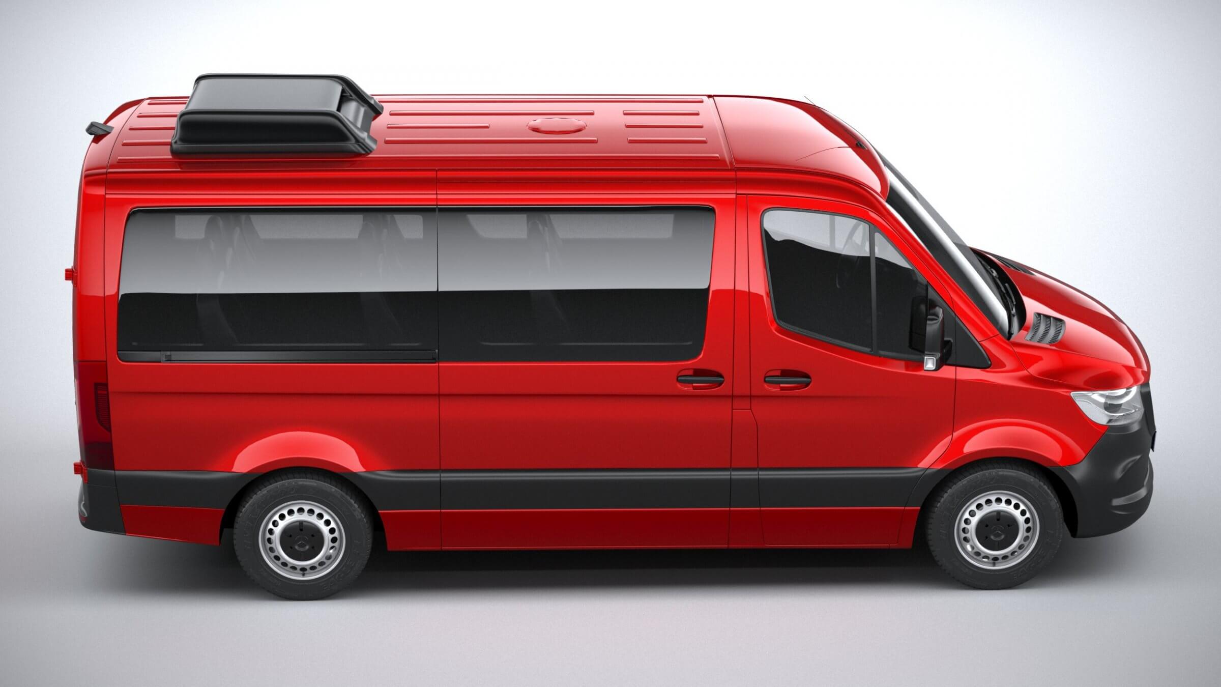 Mercedes Sprinter Passenger L2H1 2019 - 3D Model by SQUIR