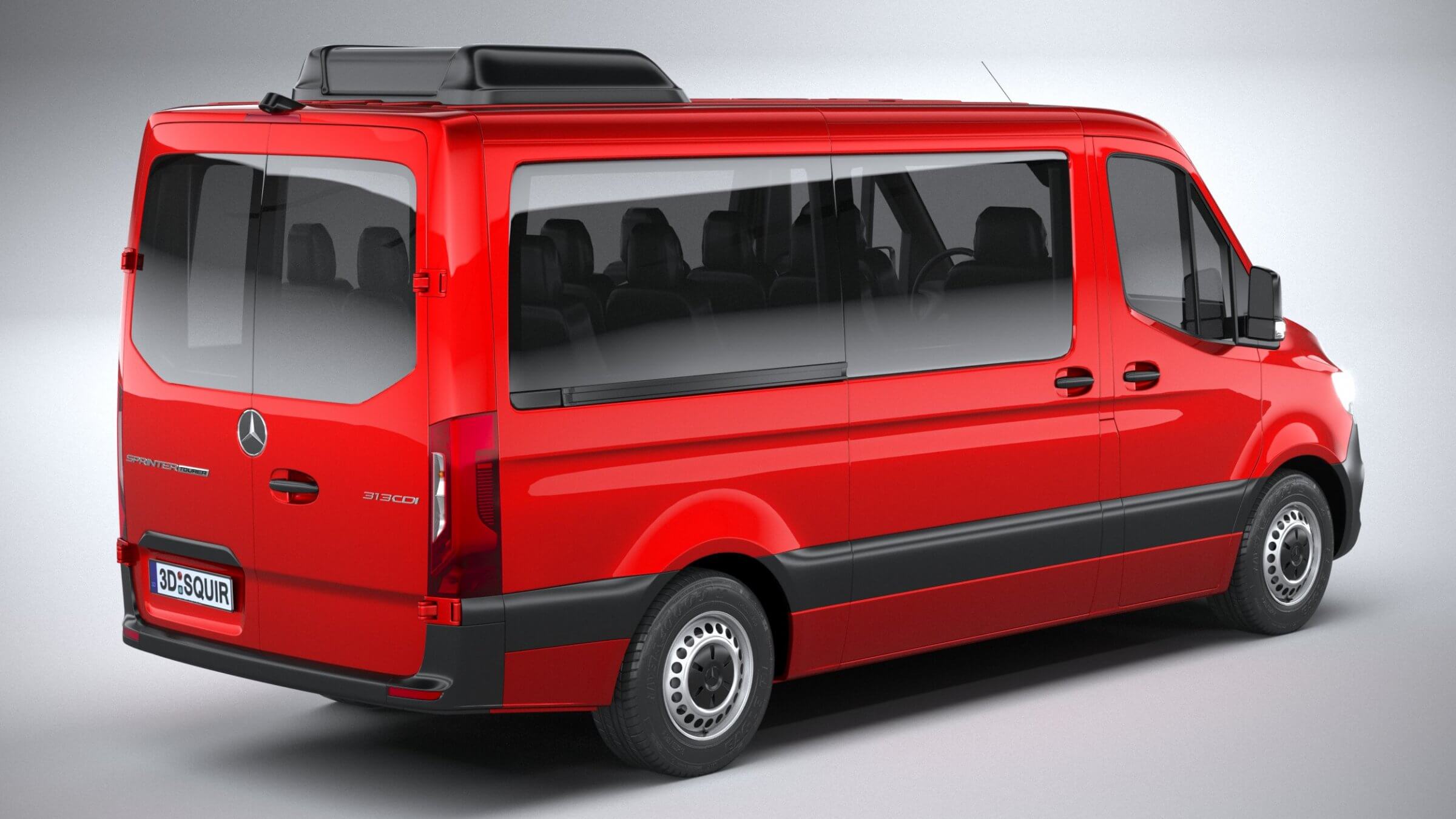 Mercedes Sprinter Passenger L2H1 2019 - 3D Model by SQUIR