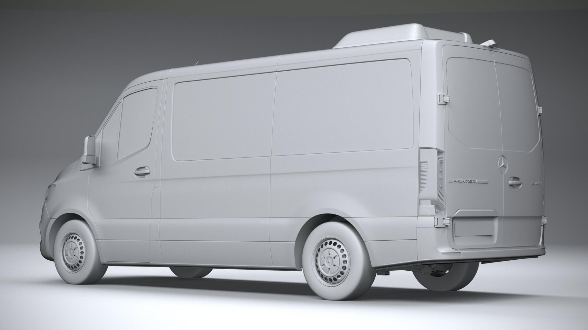 Mercedes Sprinter Passenger L2H1 2019 - 3D Model by SQUIR