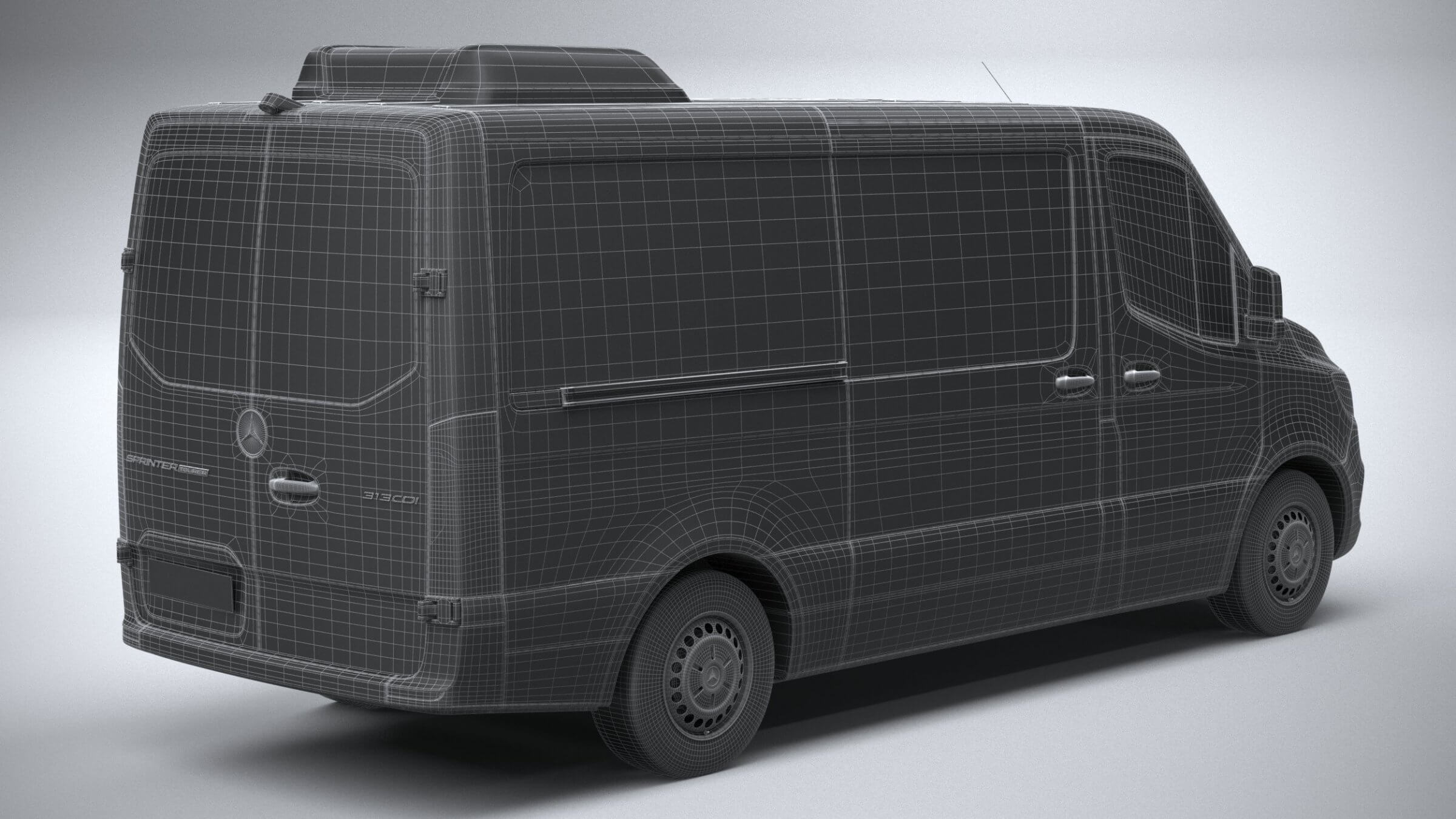 Mercedes Sprinter Passenger L2H1 2019 - 3D Model by SQUIR