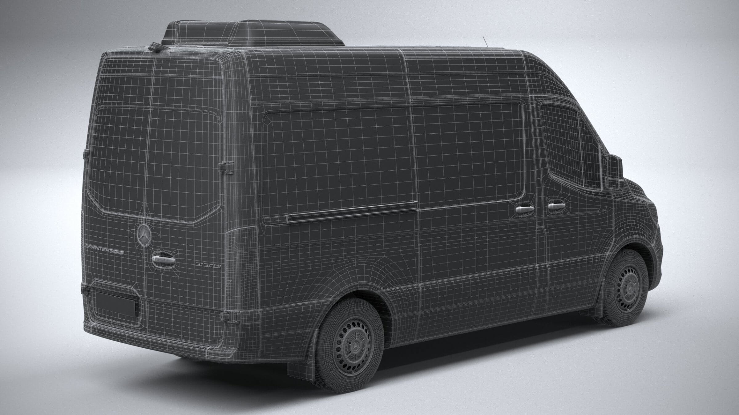Mercedes Sprinter Passenger L2H2 2019 - 3D Model by SQUIR