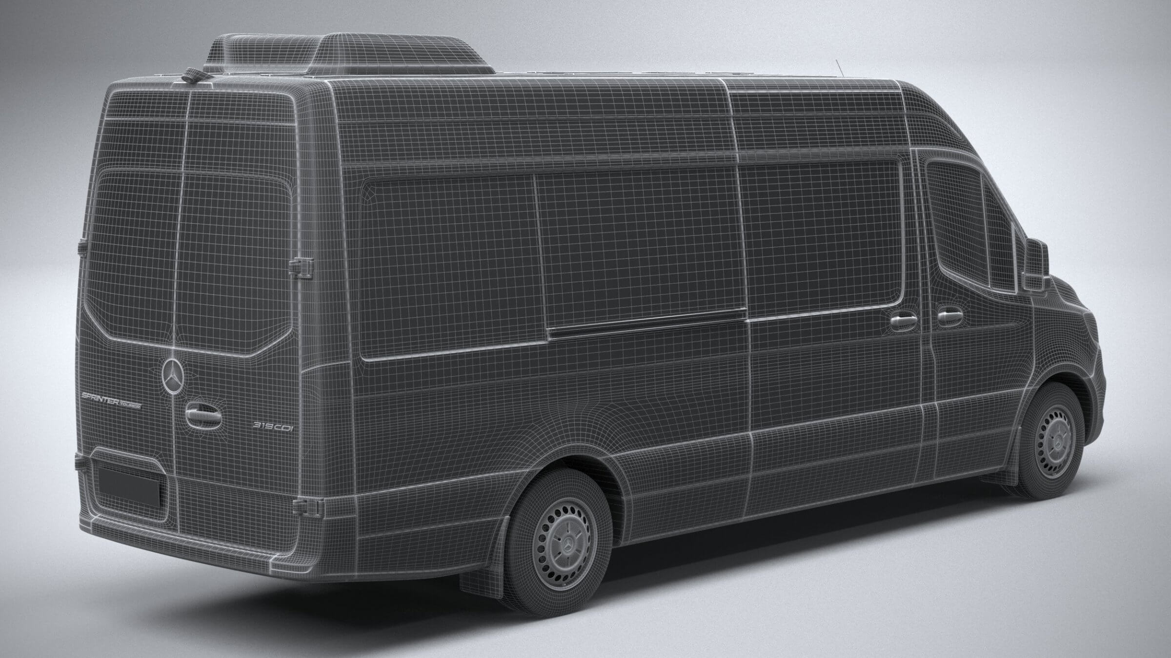 Mercedes Sprinter Passenger L3H2 2019 - 3D Model by SQUIR