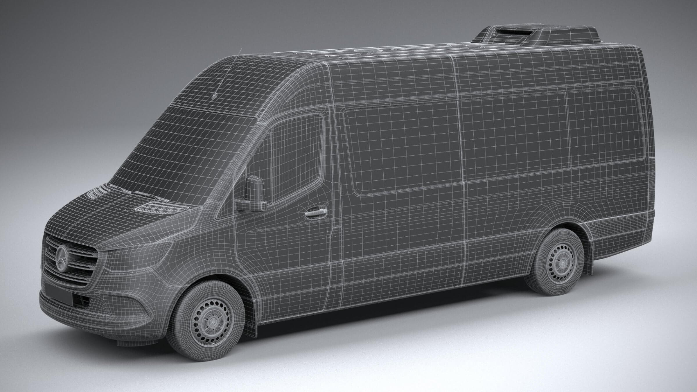 Mercedes Sprinter Passenger L3H2 2019 - 3D Model by SQUIR