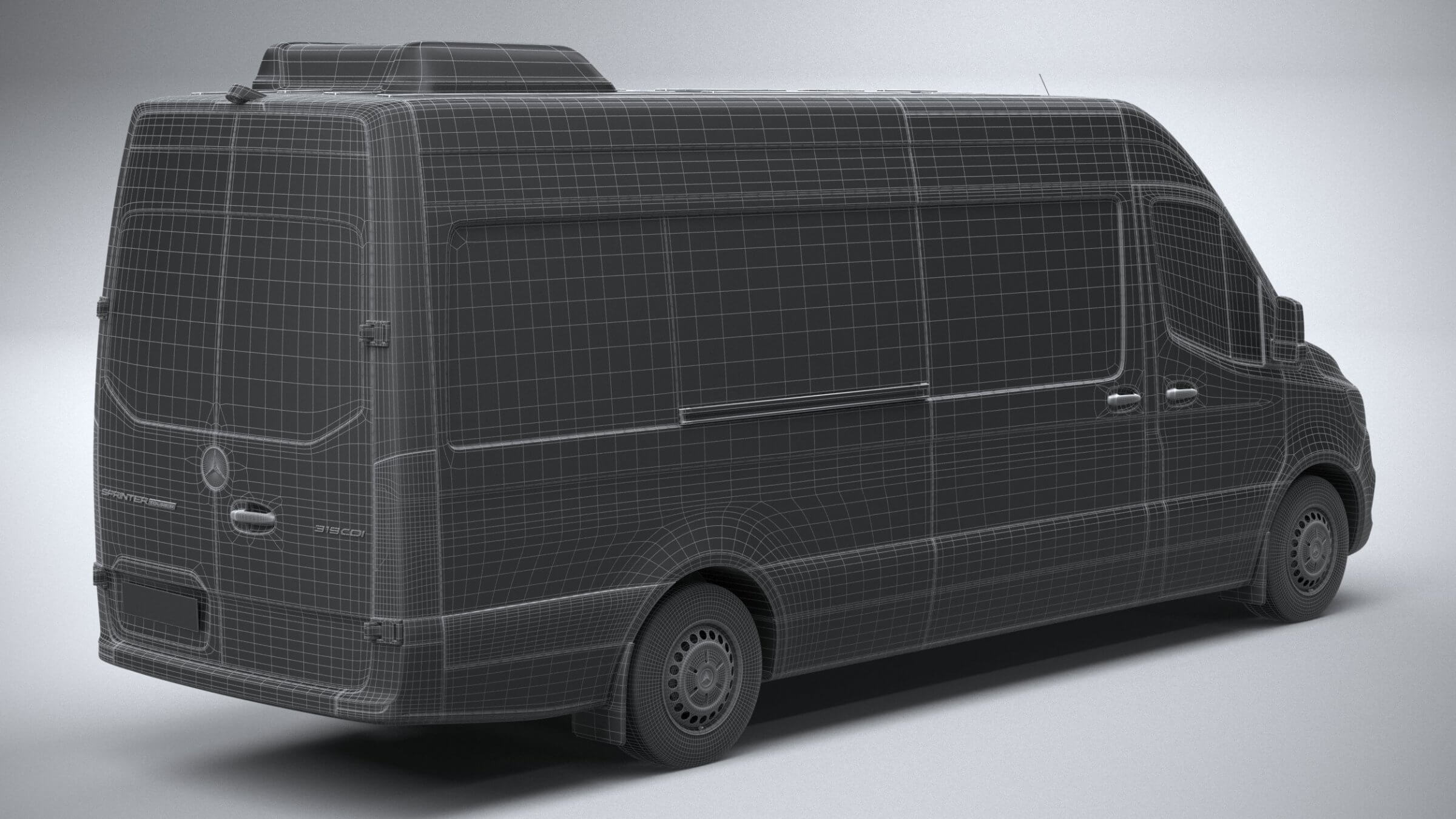 Mercedes Sprinter Passenger L3H2 2019 - 3D Model by SQUIR