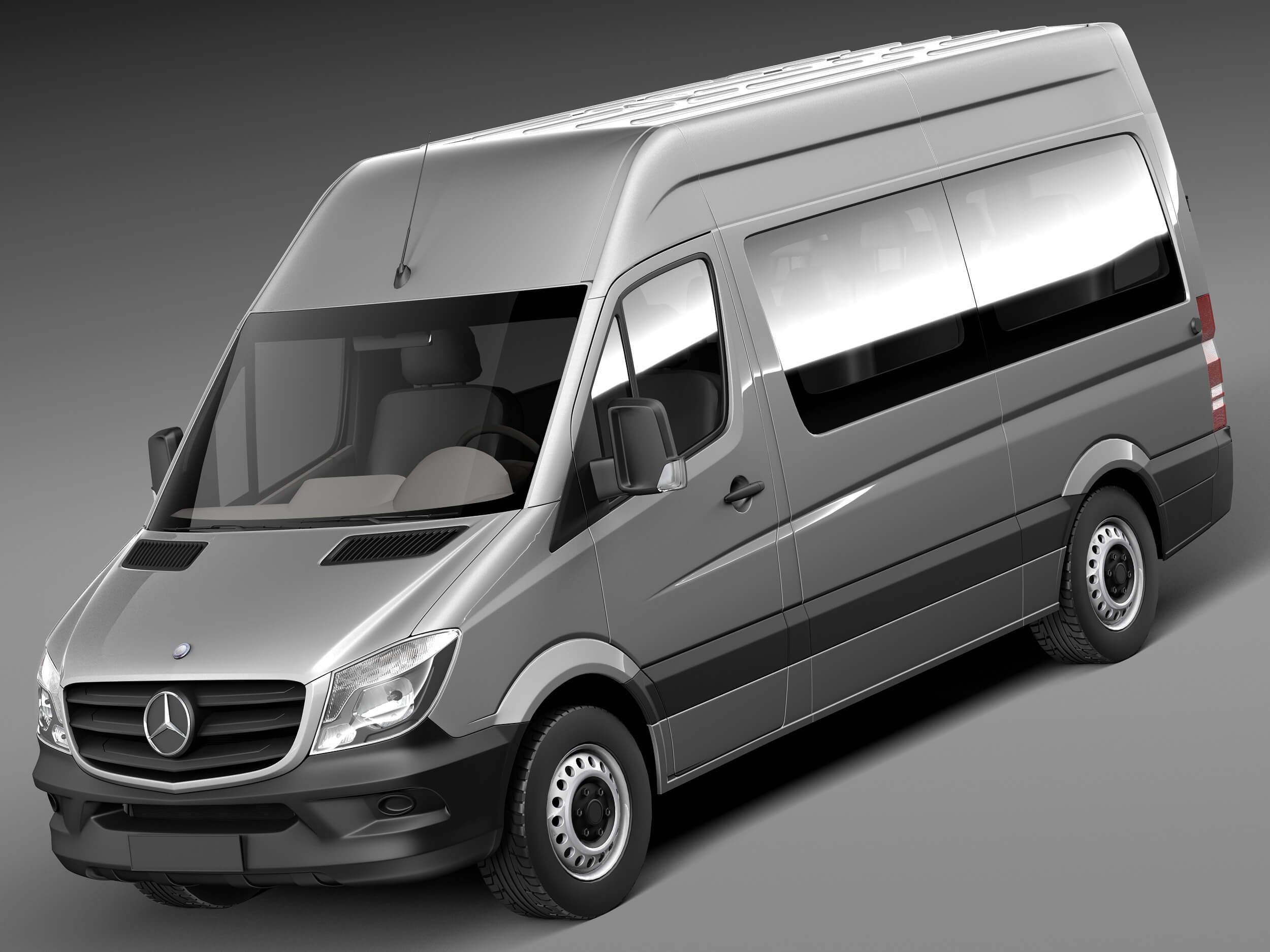 Mercedes=Benz Sprinter Passenger Van 2014 - 3D Model by SQUIR