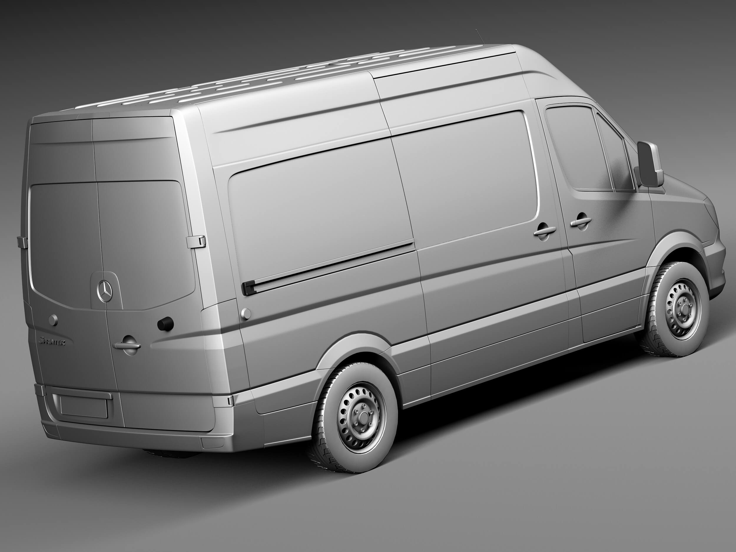 Mercedes=Benz Sprinter Passenger Van 2014 - 3D Model by SQUIR