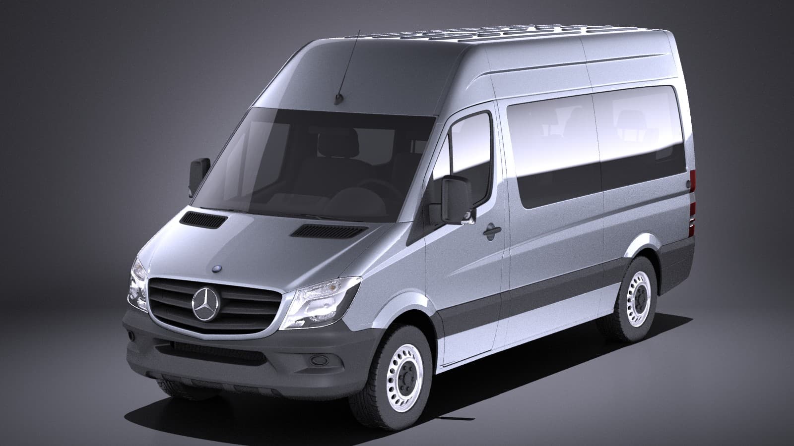 Mercedes Sprinter Passenger Van 2017 (V-Ray) 3D Model by SQUIR