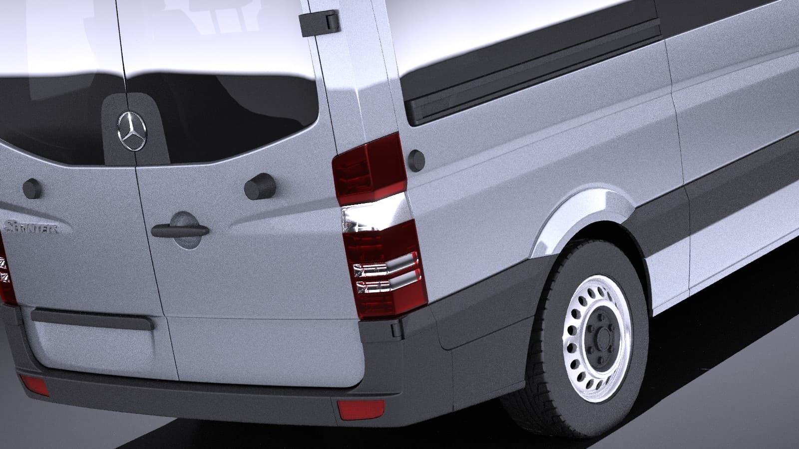 Mercedes Sprinter Passenger Van 2017 (V-Ray) 3D Model by SQUIR