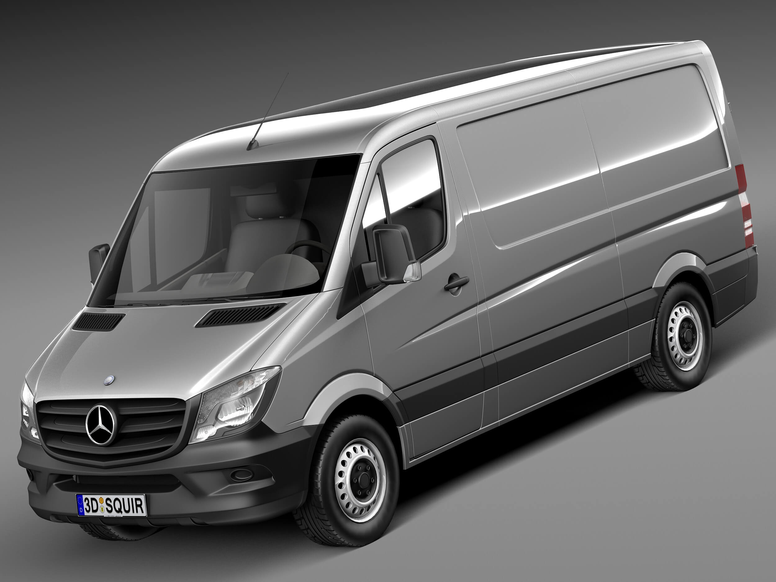 Mercedes-Benz Sprinter Short Low 2014 3D Model by SQUIR