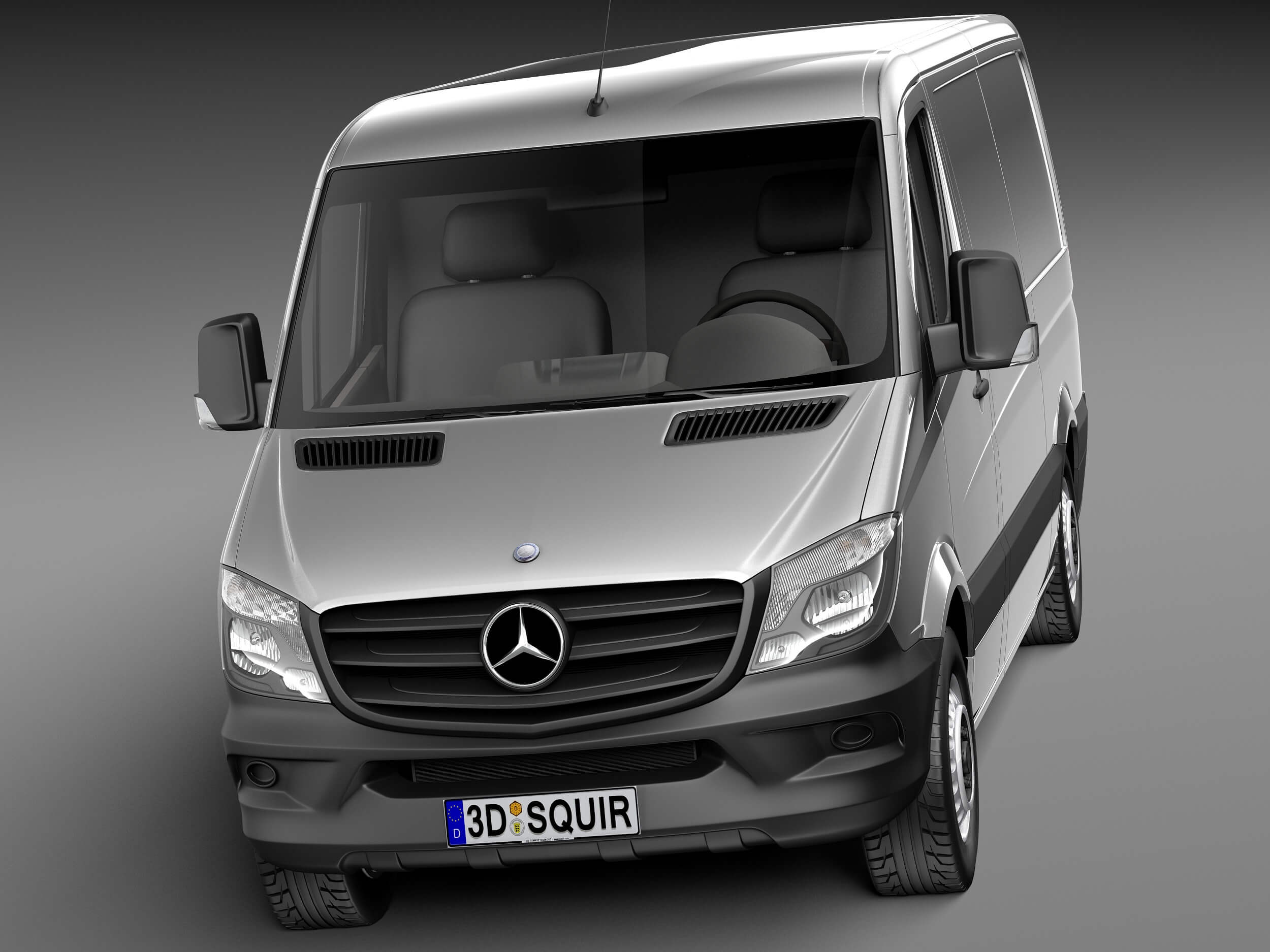 Mercedes-Benz Sprinter Short Low 2014 3D Model by SQUIR