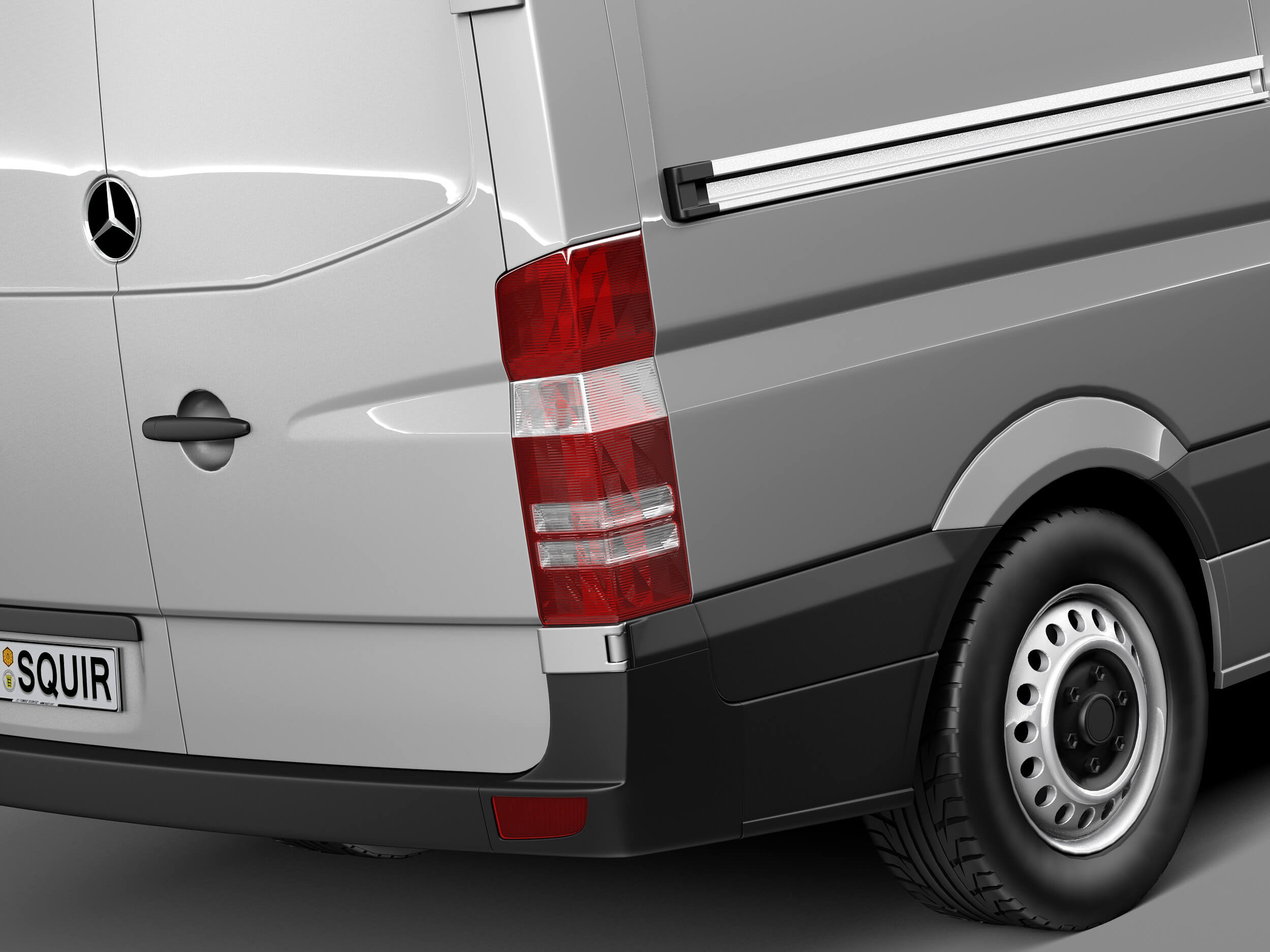 Mercedes-Benz Sprinter Short Low 2014 3D Model by SQUIR