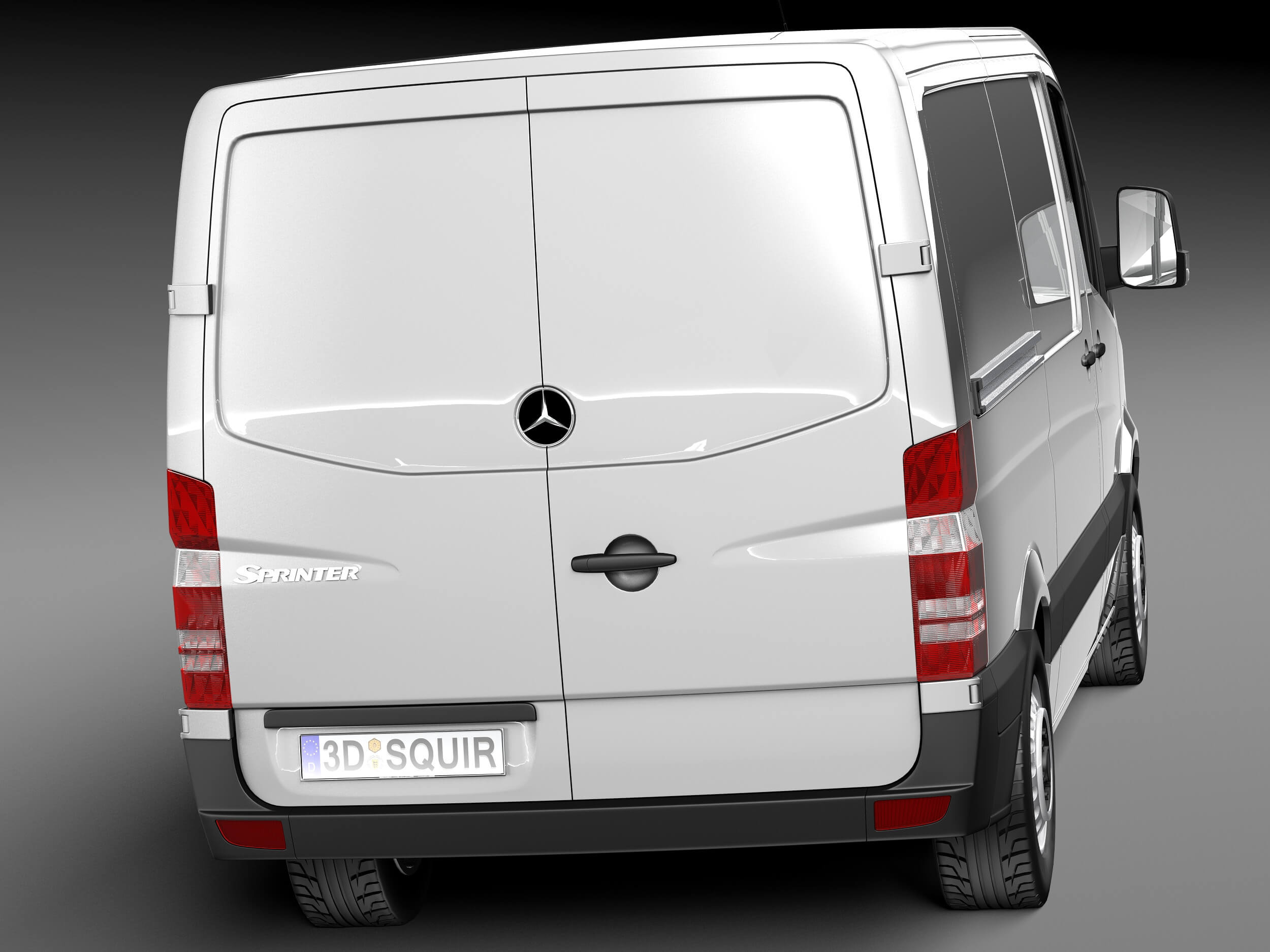 Mercedes-Benz Sprinter Short Low 2014 3D Model by SQUIR