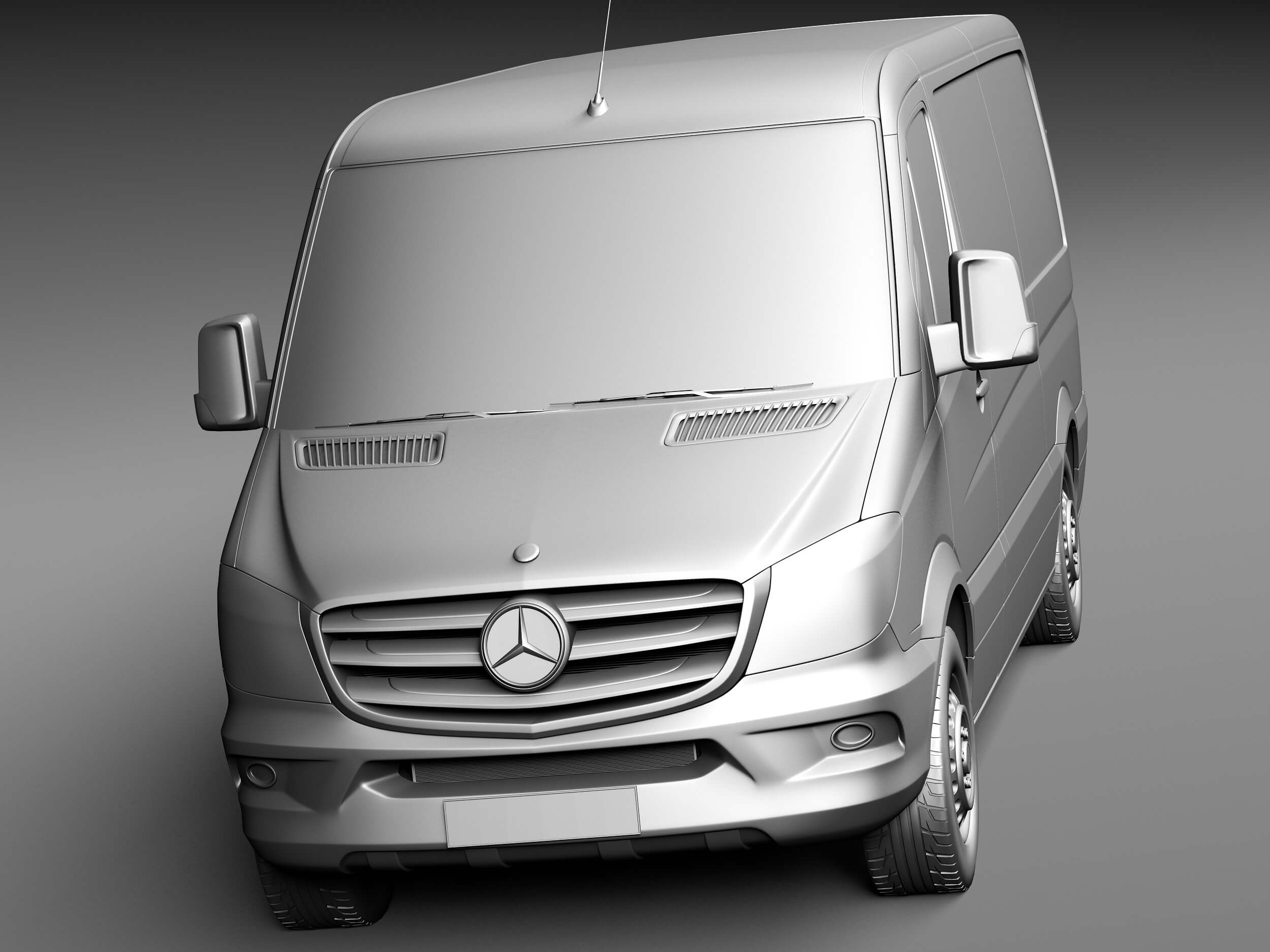 Mercedes-Benz Sprinter Short Low 2014 3D Model by SQUIR