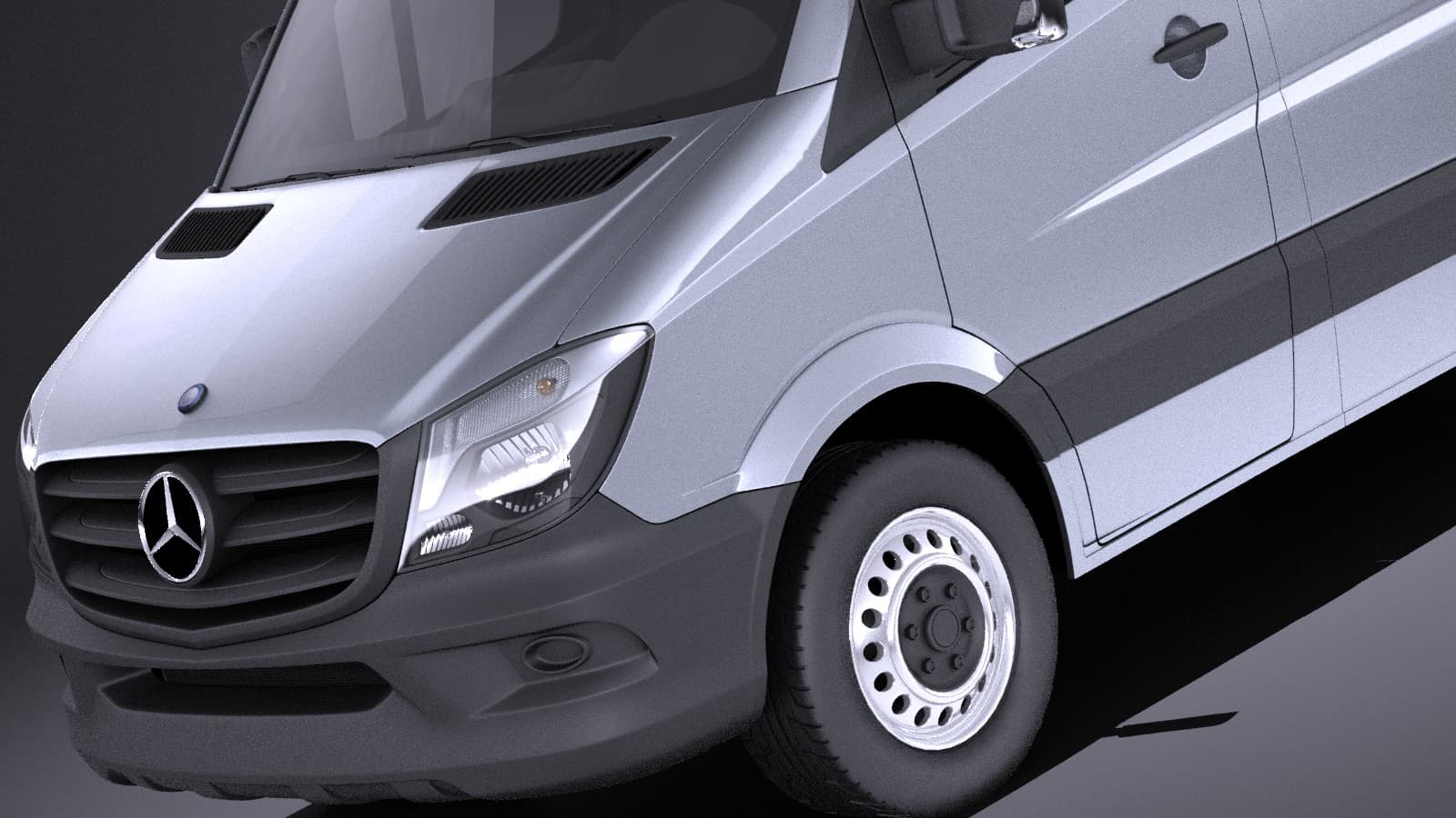 Mercedes Sprinter Short Low 2017 (V-Ray) 3D Model by SQUIR