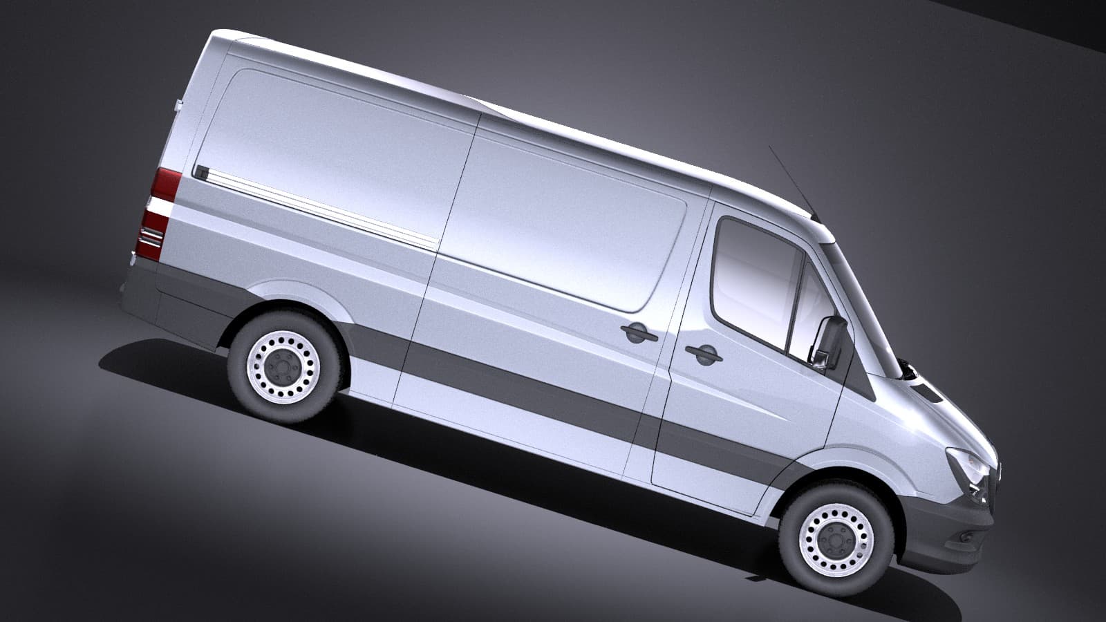Mercedes Sprinter Short Low 2017 (V-Ray) 3D Model by SQUIR