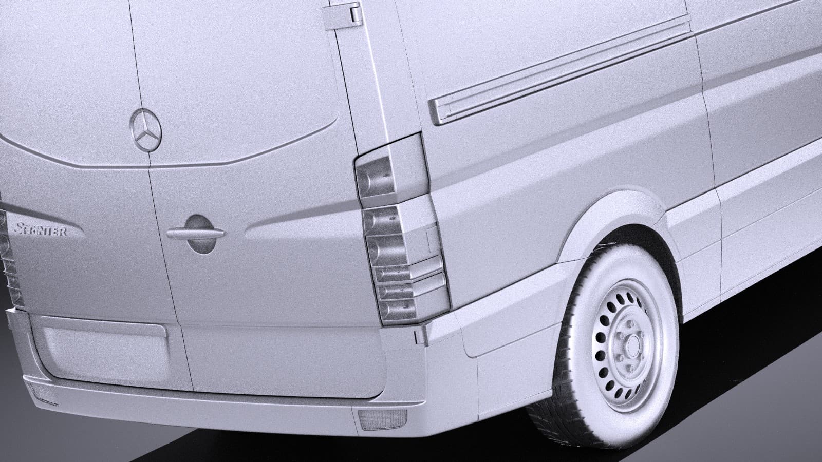 Mercedes Sprinter Short Low 2017 (V-Ray) 3D Model by SQUIR