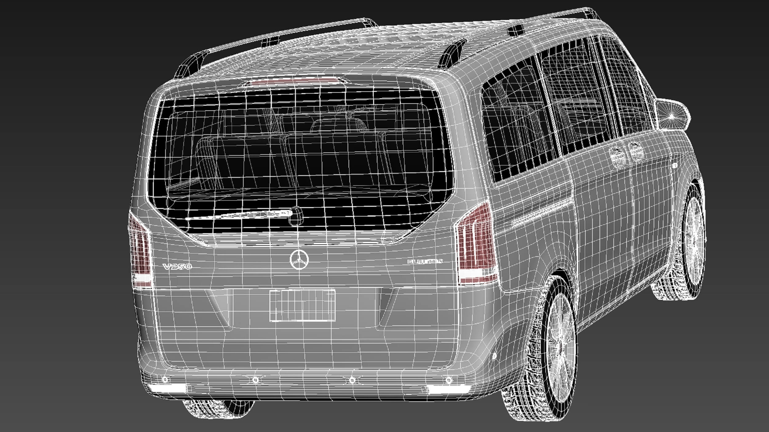 Mercedes-Benz V-Class 2015 3D Model by SQUIR