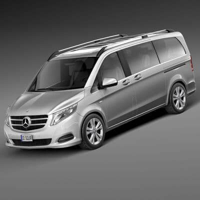 Mercedes-Benz V-Class 2015 3D Model by SQUIR