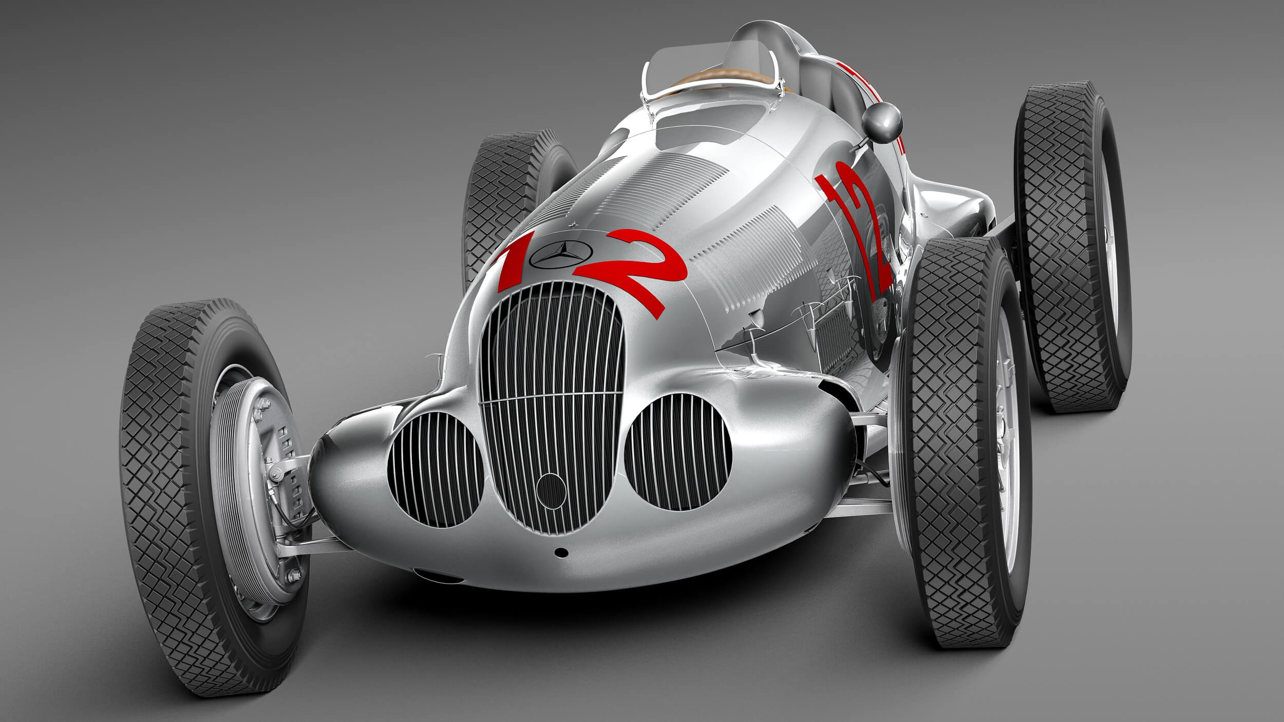 Mercedes-Benz W125 Grand Prix Race Car 3D Model by SQUIR