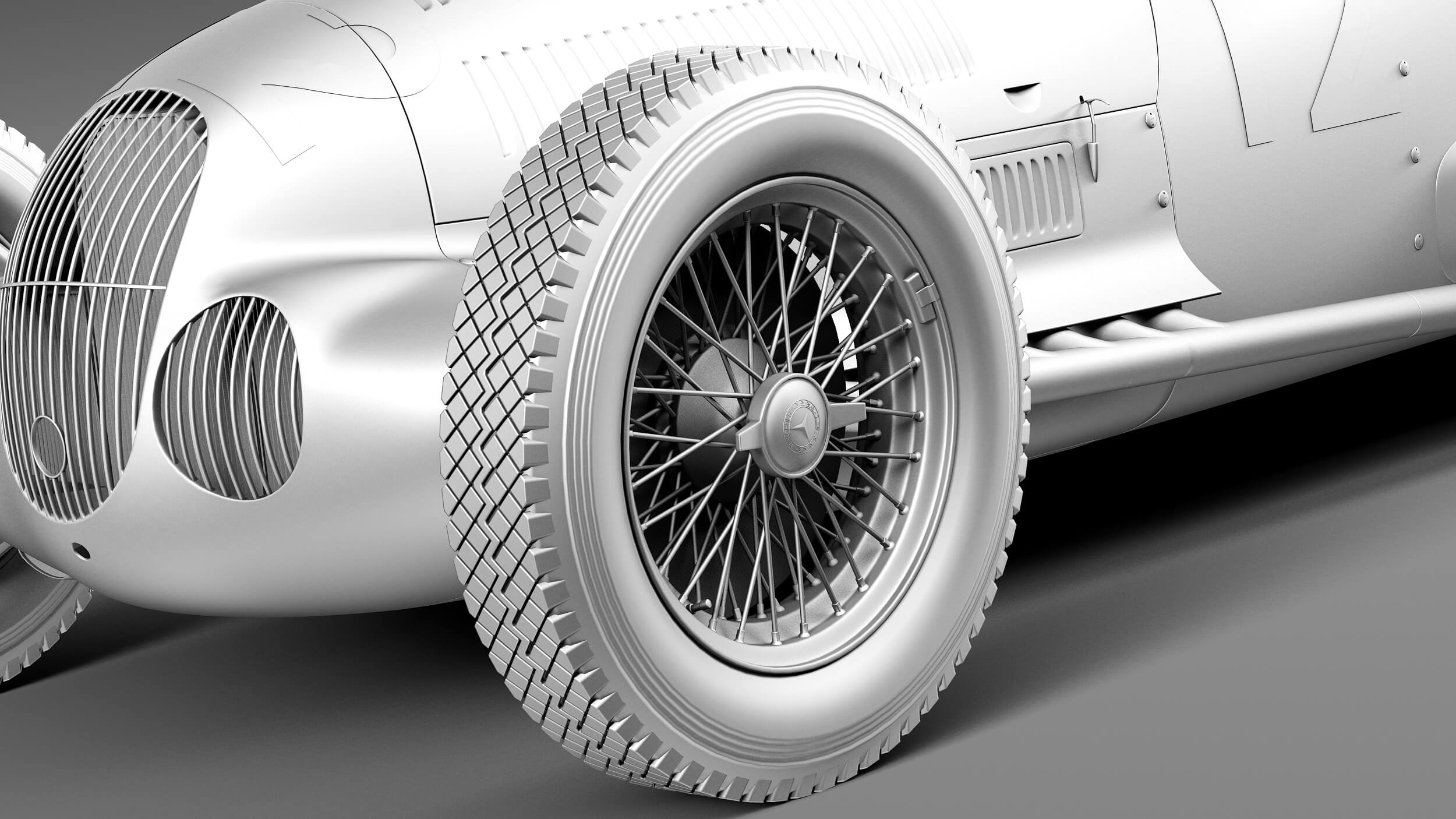 Mercedes-Benz W125 Grand Prix Race Car 3D Model by SQUIR