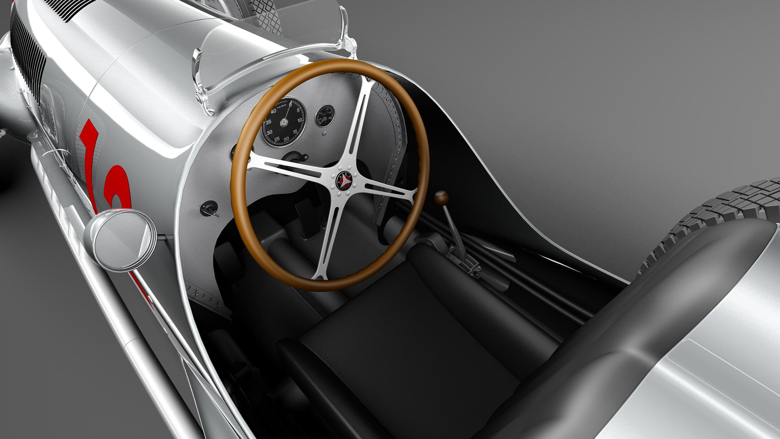 Mercedes-Benz W125 Grand Prix Race Car 3D Model by SQUIR