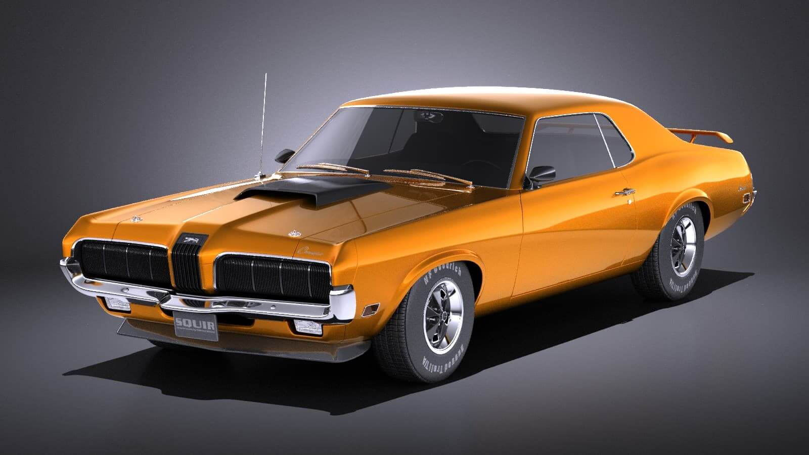 Mercury Cougar 1970 (V-Ray) 3D Model by SQUIR