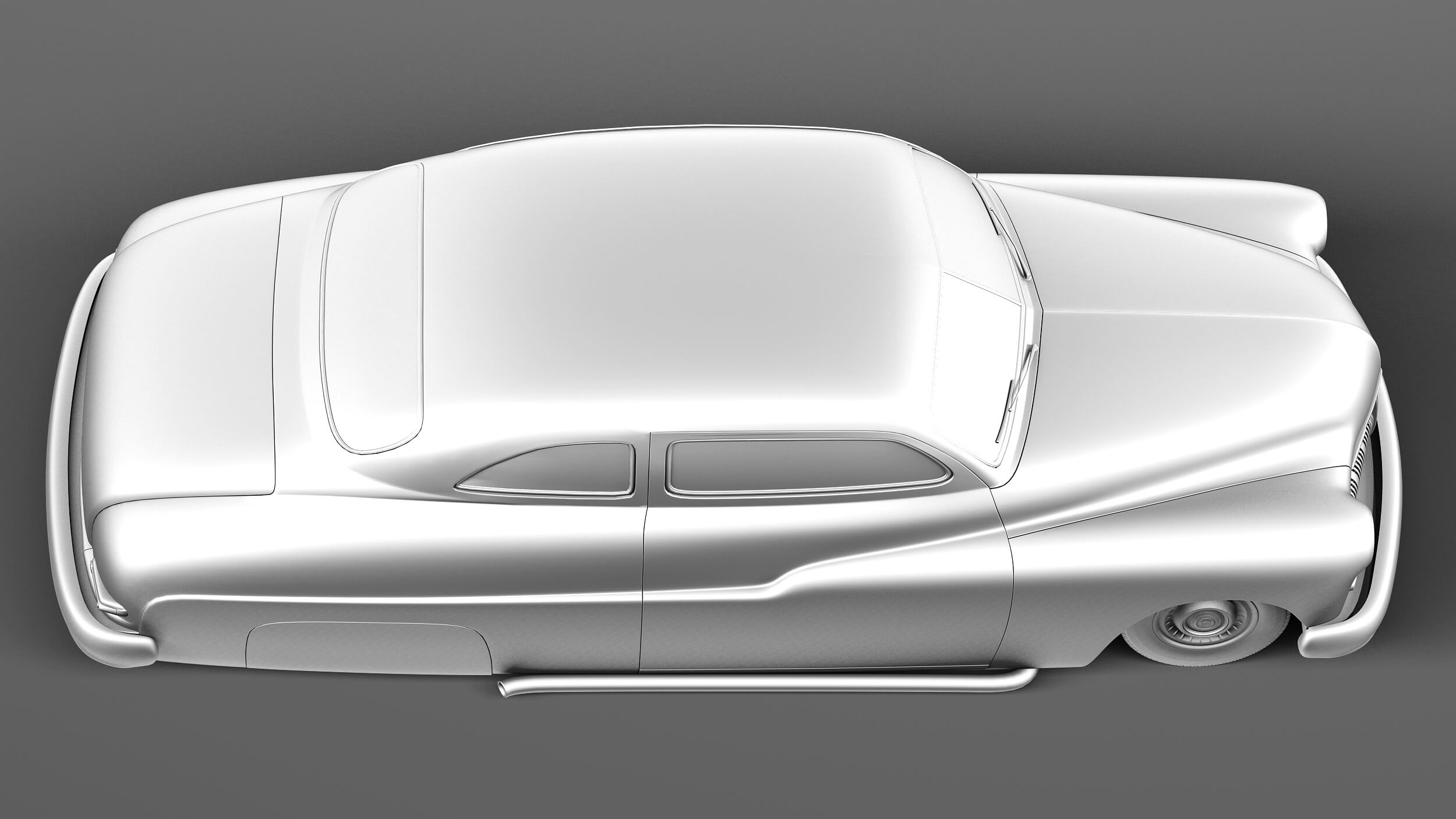 Mercury Coupe 1950 LED Sled Custom - 3D Model by SQUIR