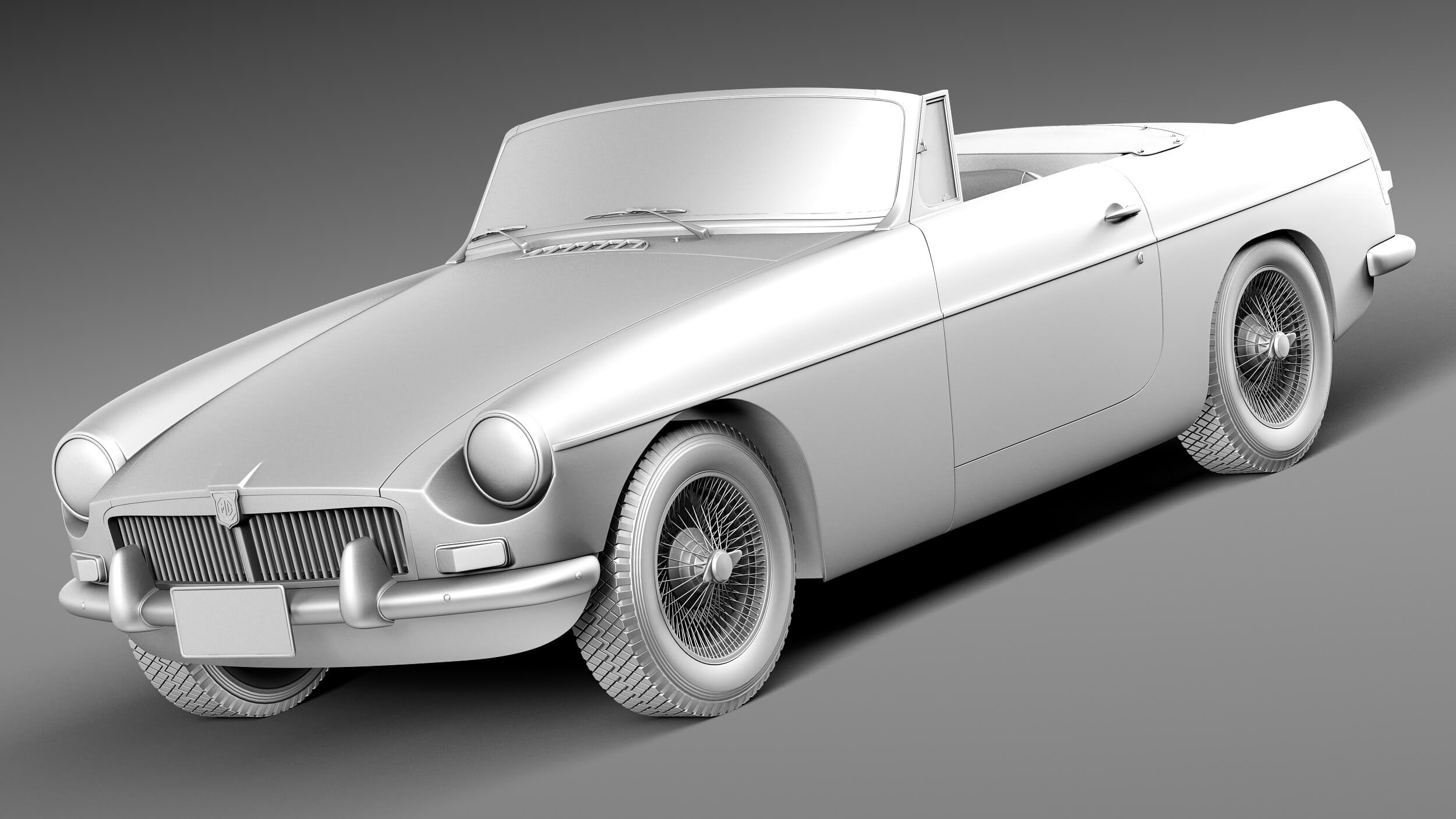 MG Mgb 1962-1980 3D Model by SQUIR