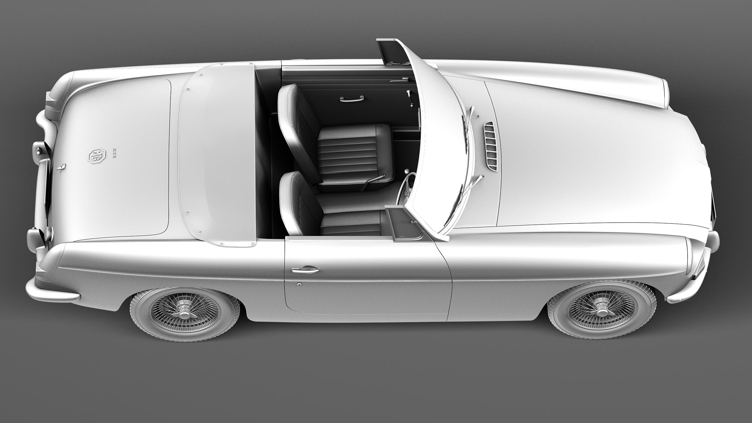 MG Mgb 1962-1980 3D Model by SQUIR