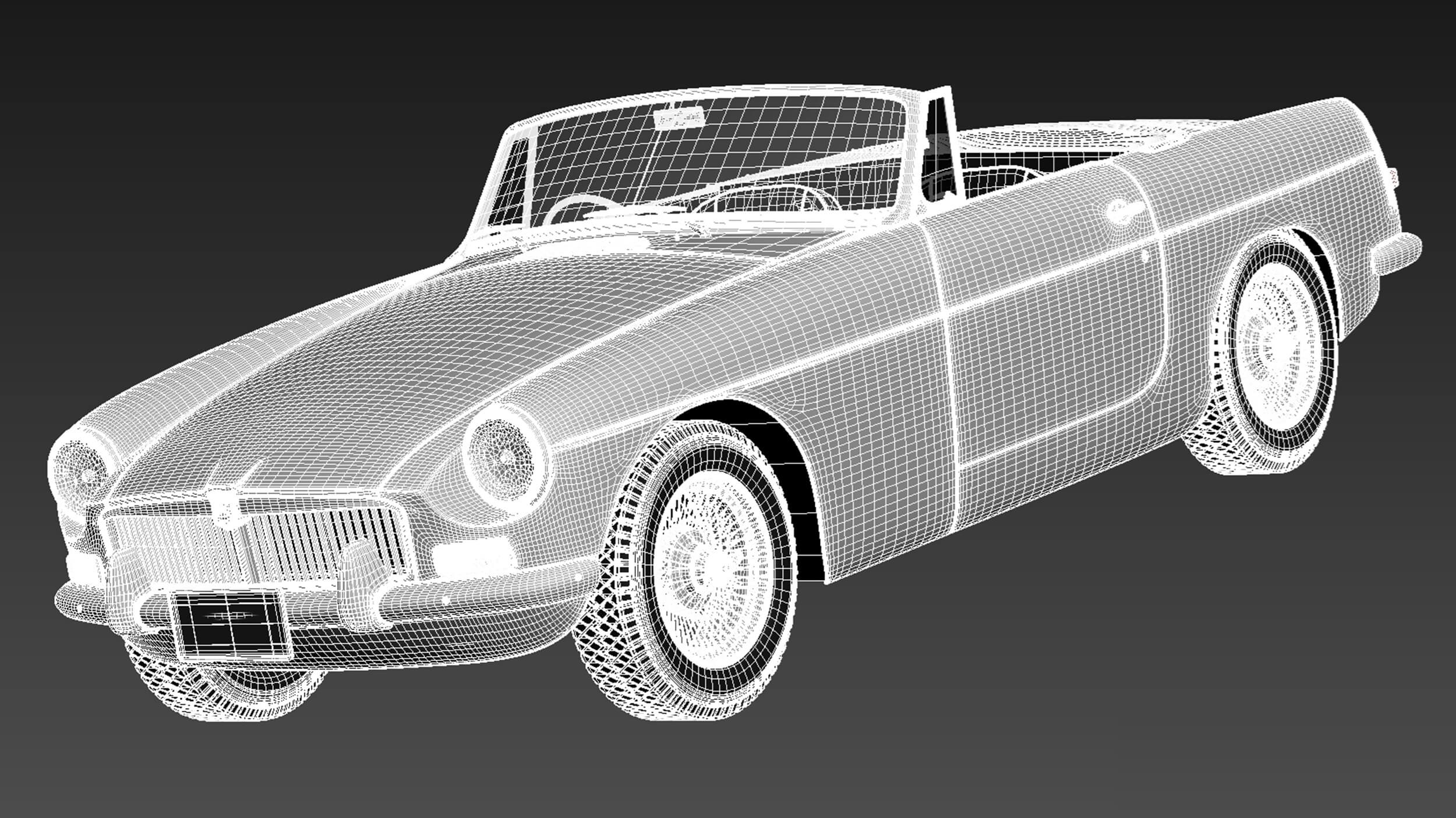 MG Mgb 1962-1980 3D Model by SQUIR