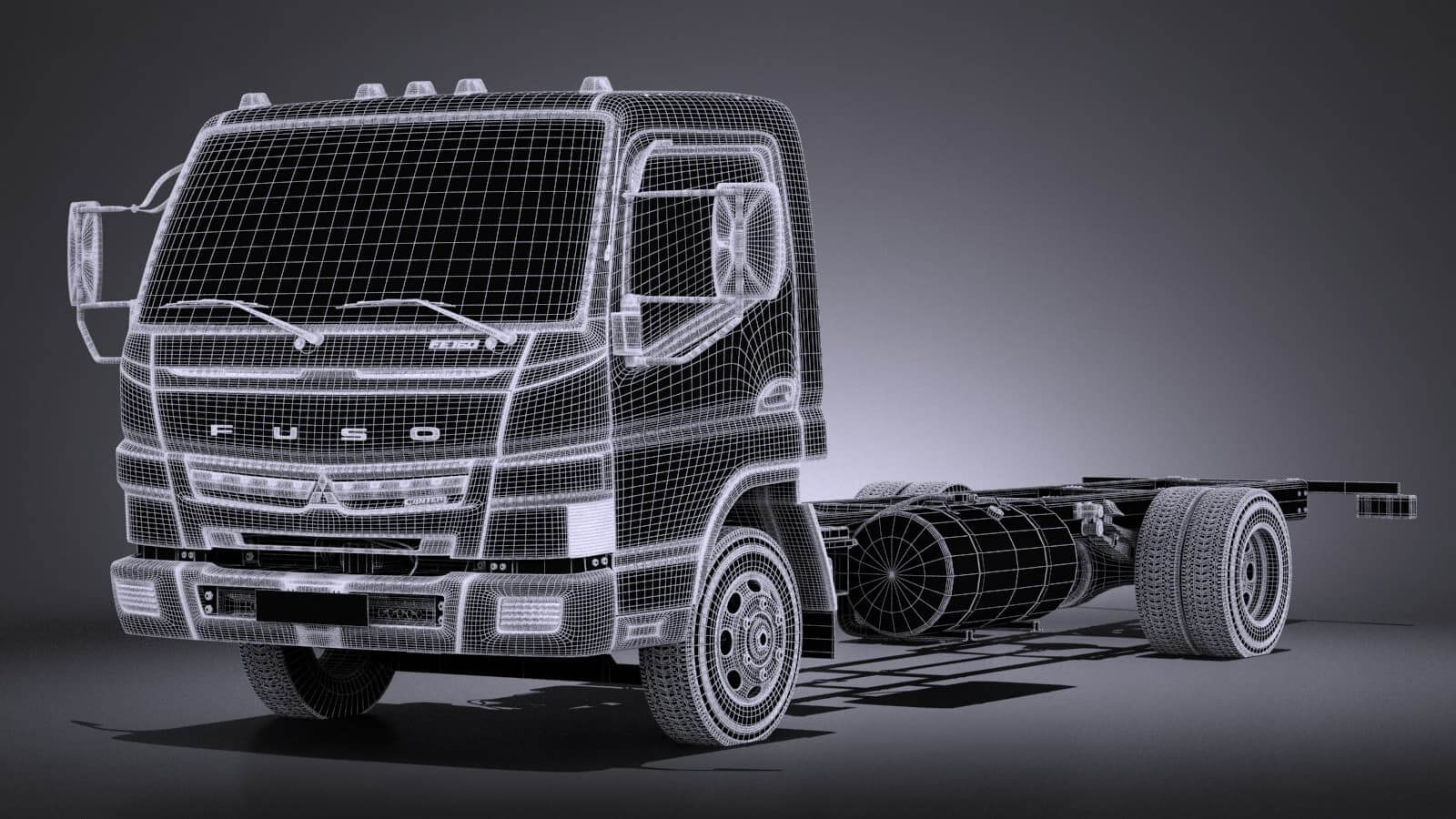 Mitsubishi FUSO Chassis 2016 - 3D Model by SQUIR