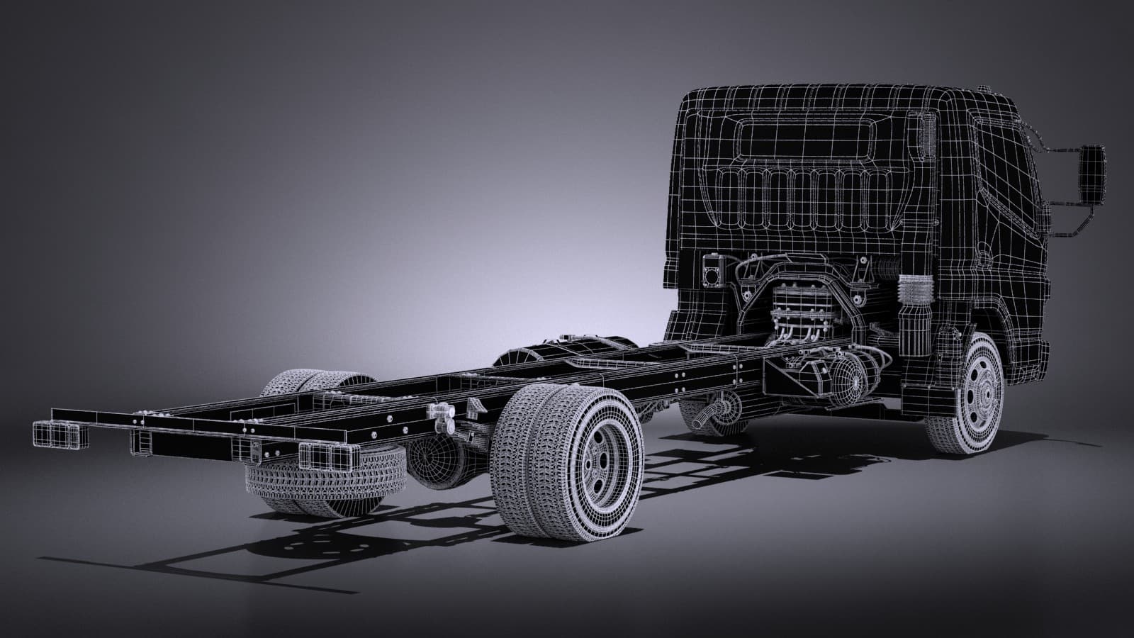 Mitsubishi FUSO Chassis 2016 - 3D Model by SQUIR