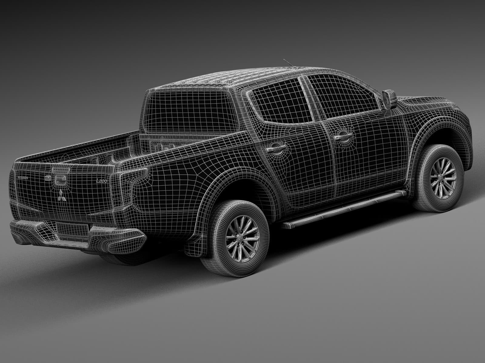 Mitsubishi L200 2016 - 3D Model by SQUIR