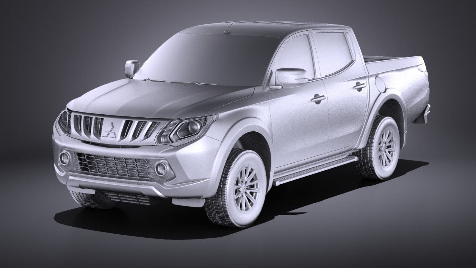 Mitsubishi L200 2017 (V-Ray) 3D Model by SQUIR