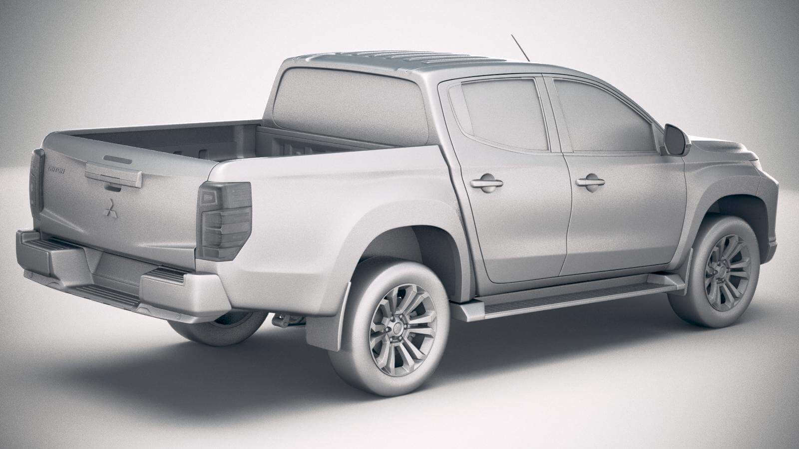Mitsubishi L200 Crew Cab 2019 - 3D Model by SQUIR