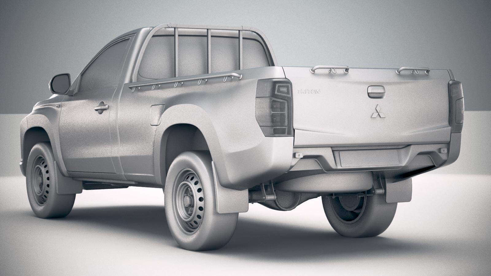 Mitsubishi L200 Regular Cab 2019 - 3D Model by SQUIR