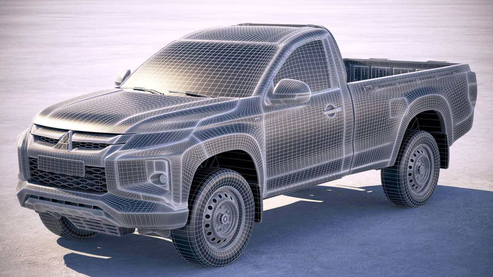 Mitsubishi L200 Regular Cab 2019 - 3D Model by SQUIR