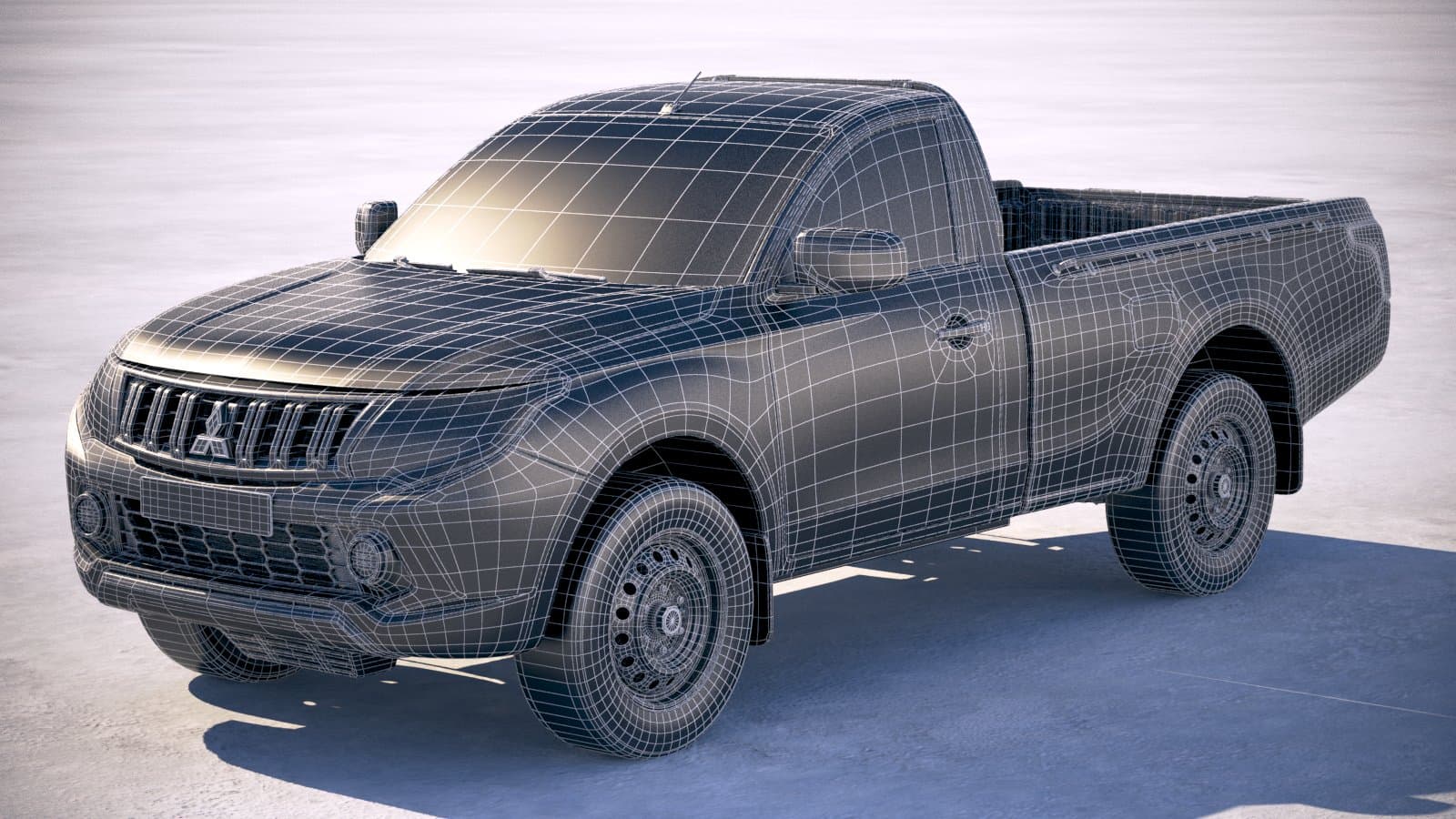 Mitsubishi L200 Single Cab 2016 - 3D Model by SQUIR