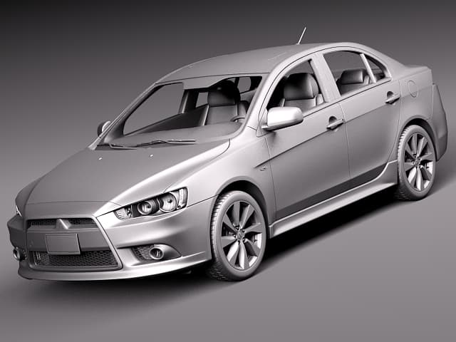 Mitsubishi Lancer GT 2008 - 3D Model by SQUIR
