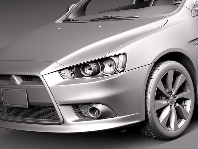 Mitsubishi Lancer GT 2008 - 3D Model by SQUIR