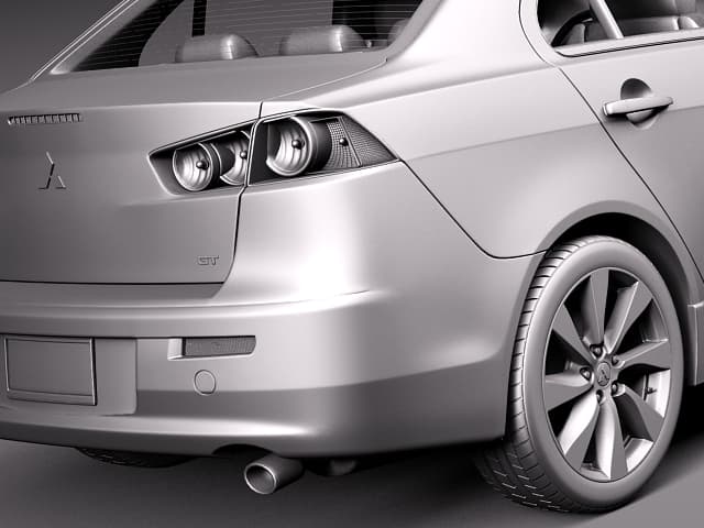Mitsubishi Lancer GT 2008 - 3D Model by SQUIR